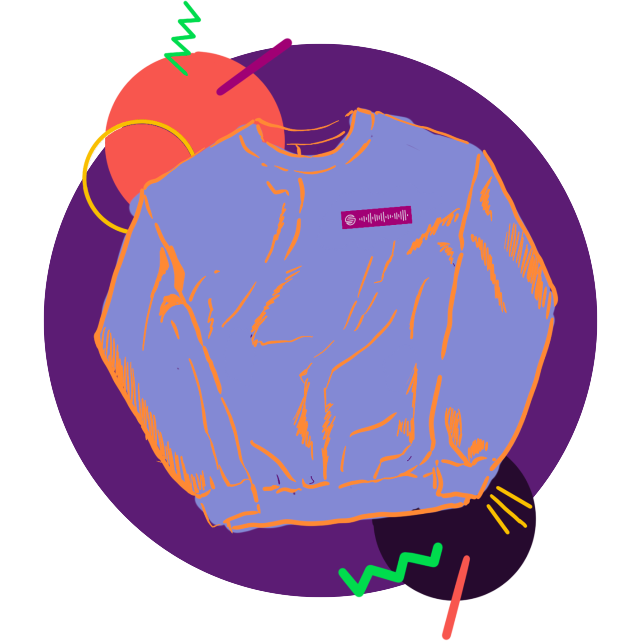 Spotiparel - Custom Spotify Code Sweatshirts